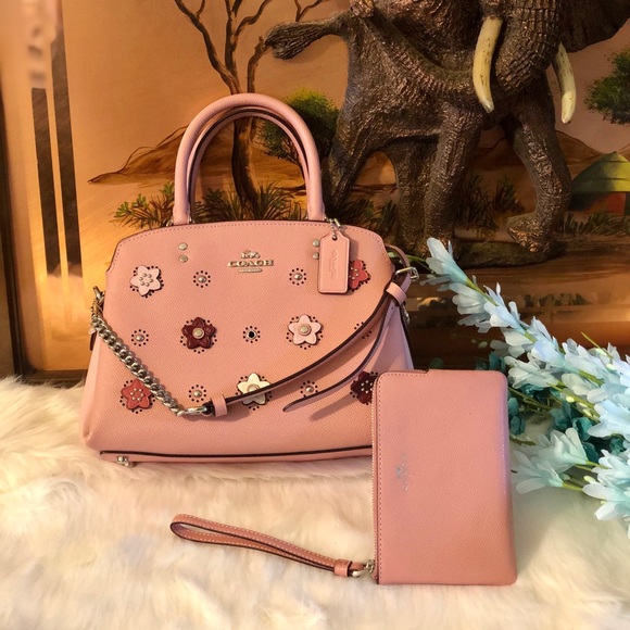 Coach | Bags | Coach Daisyapplique Minililly Satchel Wristlet Set ...